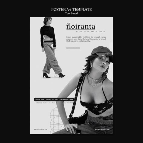 Plantilla De Moda De Diseño Plano Archivo Psd Gratis