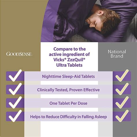 Good Sense Nighttime Sleep Aid Ultra Tablets Doxylamine Succinate 25