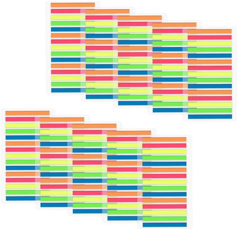 Lele Life 3000pcs Ultra Slim Sticky Tabs For Highlighting Tiny Text Highlighter