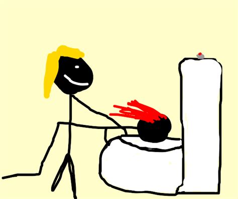Girl Getting A Swirly Drawception