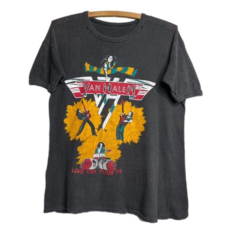 Vintage 1979 Van Halen Live In Concert Tour Shirt 197 Gem