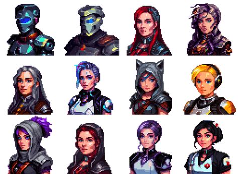 700 Pixel Art Rpg Character Portraits Sprites Pack By Indieartifex