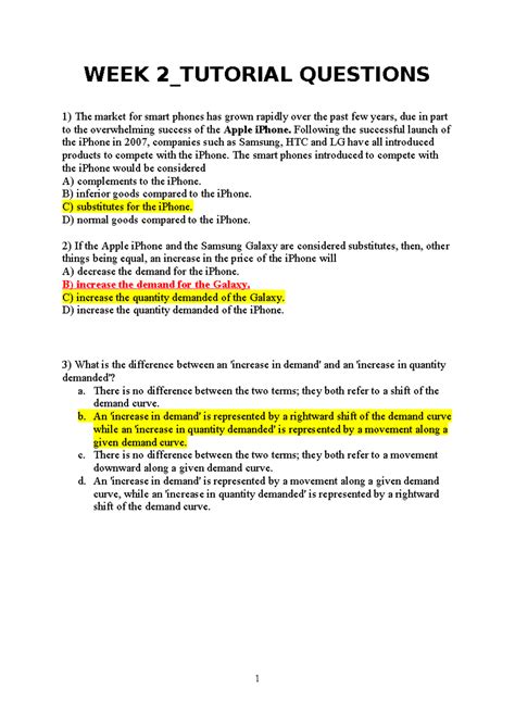 week 2 tutorial questions 6 week 2 tutorial questions 1 the market for smart phones has grown