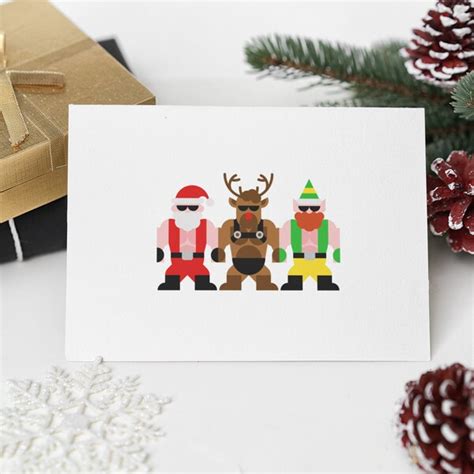 Gay Christmas Card Blank Inside Etsy