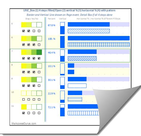 draw lines and boxes on access reports