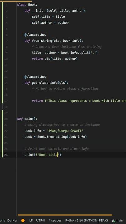 Why Use Classmethod For Creating Instances In Python Unlock Pythons Classmethod For Better