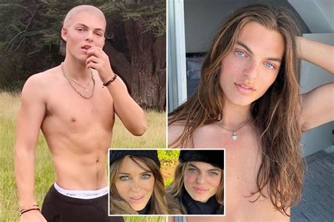 Elizabeth Hurleys Son Damian Looks Unrecognisable As He Shocks Fans By