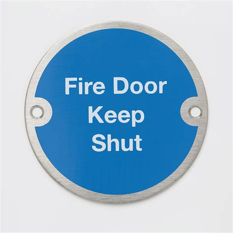 Fire Door Keep Shut Sign — Strada London Ironmongery