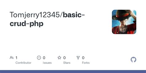 Github Tomjerry Basic Crud Php