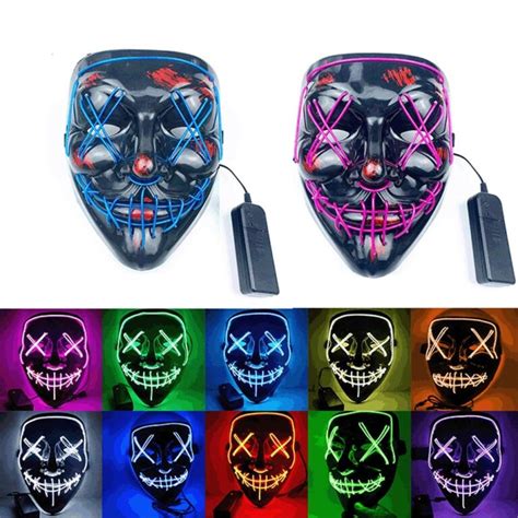 Máscaras Led Para Halloween Promoperú