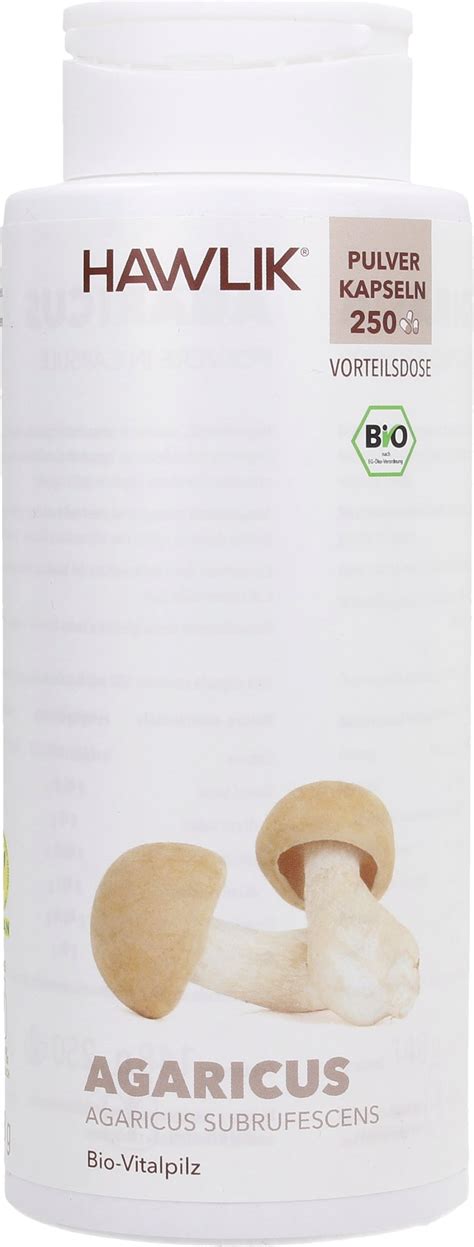 Agaricus Pulver Kapseln Bio Hawlik Vitalabo