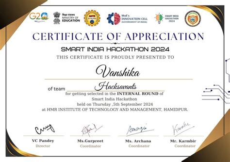 Sih2024 Hackathonjourney Innovation Teamwork Chatbot Problemsolving Vanshika