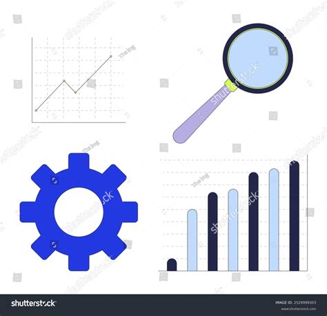 Business Data Analytics 2d Cartoon Objects Stock Vector Royalty Free 2529999303 Shutterstock