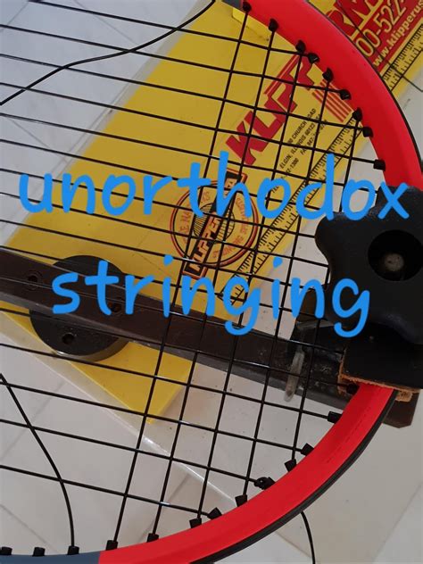 Unorthodox Stringing Wilson Clash Customization