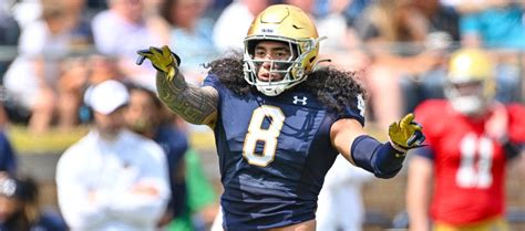 2024 Nfl Draft Scouting Report Marist Liufau Lb Notre Dame