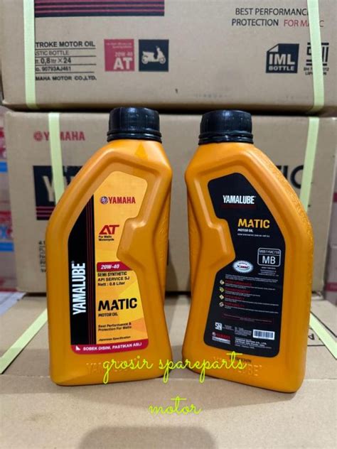 OLI YAMALUBE MATIC 800ML SAE 20W 40 ISI 24 BOTOL KEMASAN BARU PERDUS