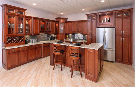 A Cherry Hood Kitchen Stunning Cherry Kitchen Cabinets At Gec Cabinet Depot