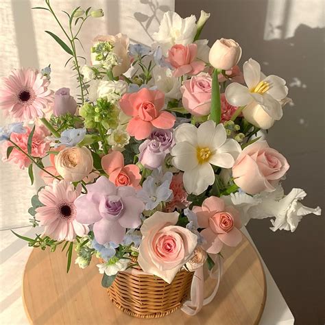 평택꽃집힐링플라워 🌷 꽃모닝🩵🫶🏻 토요일도 시작해봅니다⭐️ 꽃스타그램 꽃그램 평택 송탄 평택꽃집 힐링