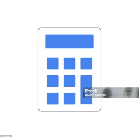 재무 회계 및 예산 계획을 상징하는 평면 벡터 일러스트 레이 션의 계산기 아이콘 흰색 배경에 고립 된 0명에 대한 스톡 벡터
