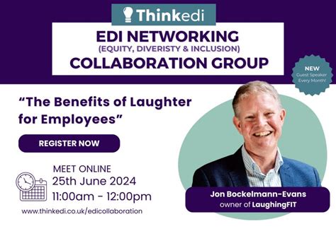Edi Dei Networking Collaboration Hr Wellbeing Laughter Laughingfit Culture Employees
