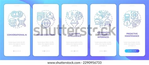 ai data science solutions blue gradient stock vector royalty free