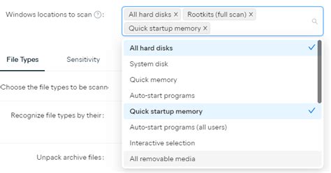 Configuring And Running Custom Scans