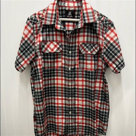 Red Ape Shirts Red Ape M Mens Plaid Button Down Shirt Poshmark