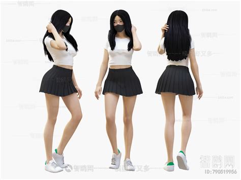 Modern Woman Sketchup Model Download Model ID Miba