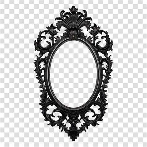 Elegant Vintage Ornate Oval Frame Premium Ai Generated Psd