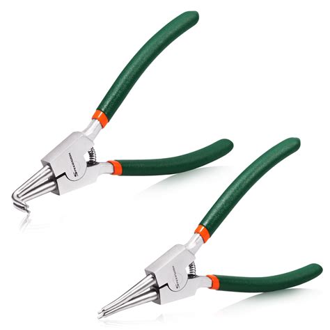 SPEEDWOX 2 Pcs Circlip Pliers Set 7 Inch Snap Ring Pliers External