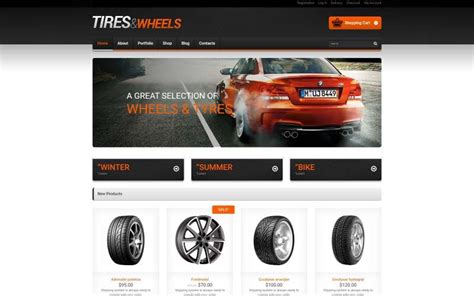 Колеса и шины отзывчивая тема Woocommerce Wheels And Tires Woocommerce шаблон для интернет