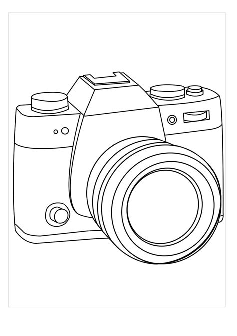 Câmera Adorável para colorir imprimir e desenhar Colorir Me