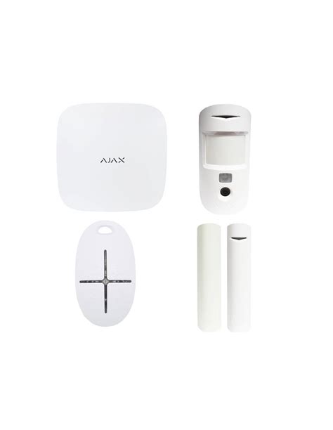 KIT Starter Kit Cam Ajax With HUB Zone White Control Unit Elettroclick