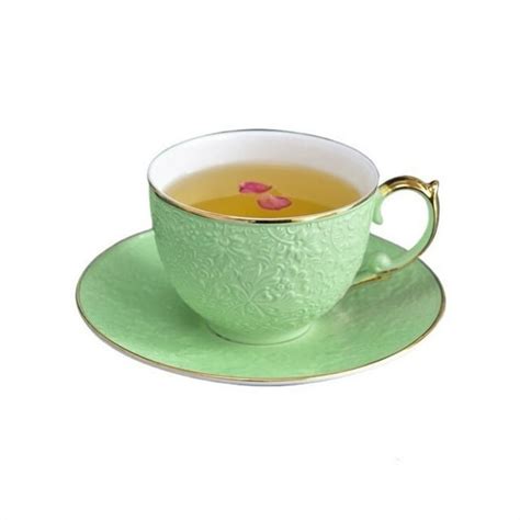 European Luxury High Grade Gold Rimmed Coffee Cups And Saucers Set