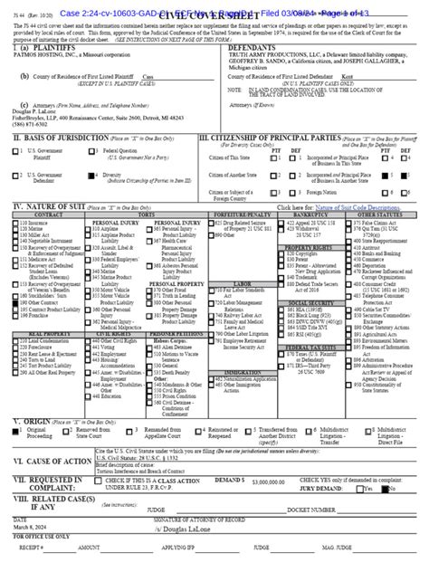 Patmos V Truth Army Pdf Diversity Jurisdiction Complaint