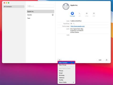 How To Add New Contacts On Mac Remove Them