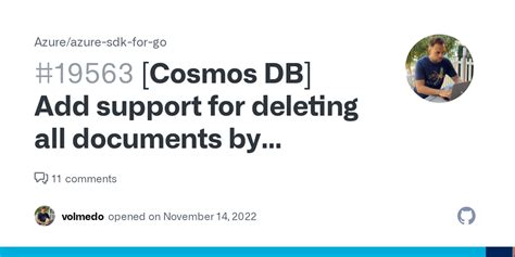 Cosmos Db Add Support For Deleting All Documents By Partition Key