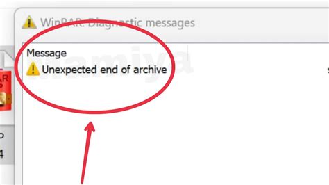 Pc Fix Unexpected End Of Archive WinRAR Diagnostic Messages Problem Solve In Windows