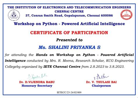 Shalini Priyanka S On Linkedin Recently I Have Attended The Workshop