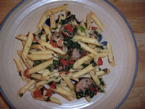 Pasta With Sausage Spinach And Tomato Rants Raves And Recipes