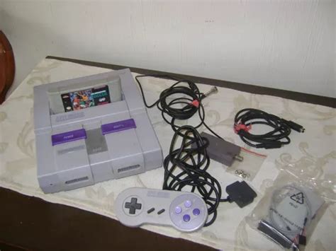Super Nintendo Consola Y Videojuego Made In Japan 1991 Ver Gris Mismo