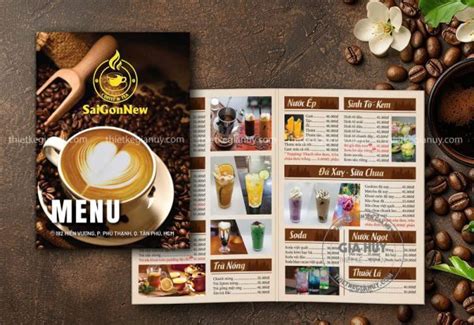 Mẫu Menu đồ Uống Nước Giải Khát đa Dạng Sáng Tạo