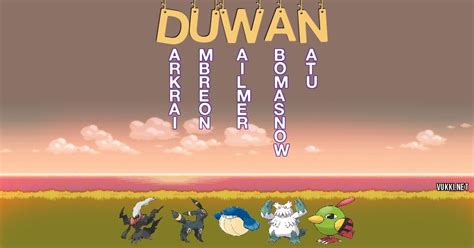 Equipo Pokémon De Duwan