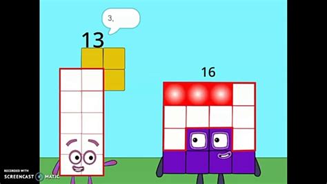 Numberblocks Sixteen Is Angry Youtube