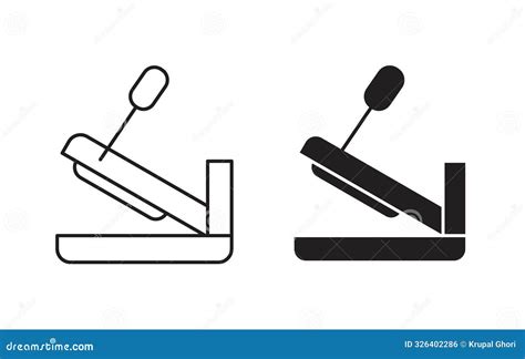 Guillotine Outline Icon Collection Or Set Guillotine Thin Vector Line Art