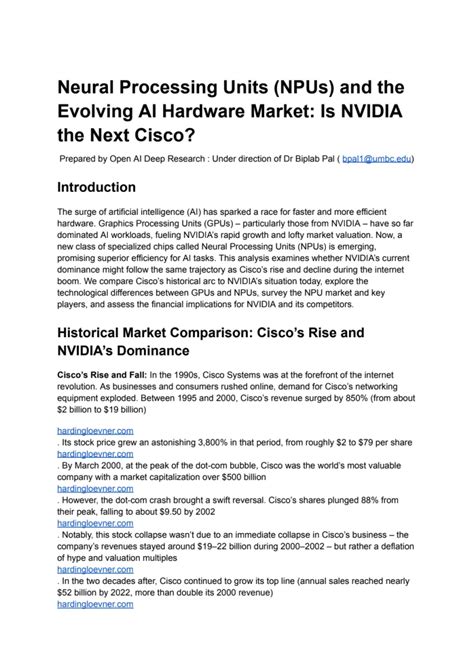 Neural Processing Units Npus And The Evolving Ai Hardware Market Is