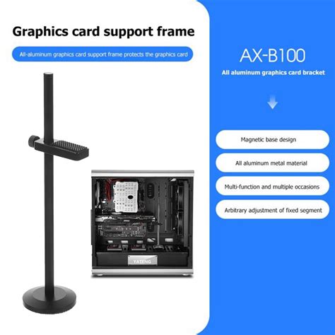 Jual Vga Graphic Card Stander 195mm Bracket Aluminium Stand Dukungan Kartu Grafis Komputer