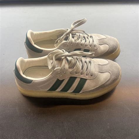 Green And Grey Sambas Size 5 Uk Repop Depop