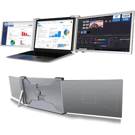 Triple Portable Monitor 15 Inch Fhd Hdr Ips For 15 Inch And 17 Inch