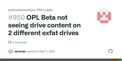 Opl Beta Not Seeing Drive Content On 2 Different Exfat Drives · Issue